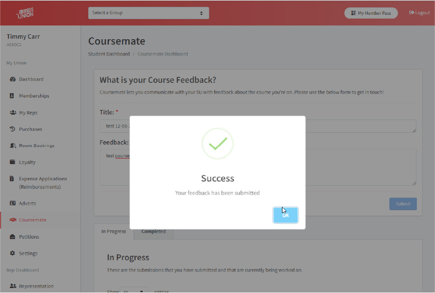 How to submit feedback about your course through Coursemate - Oxford ...
