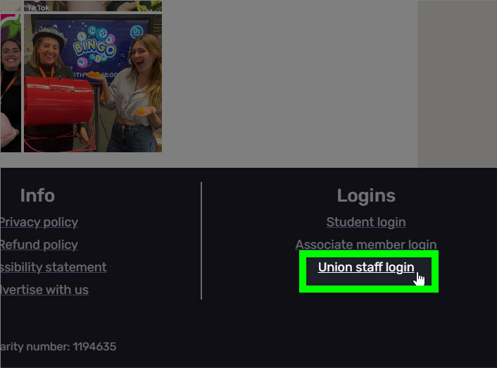 How to set up your staff account - Oxford Brookes Students' Union