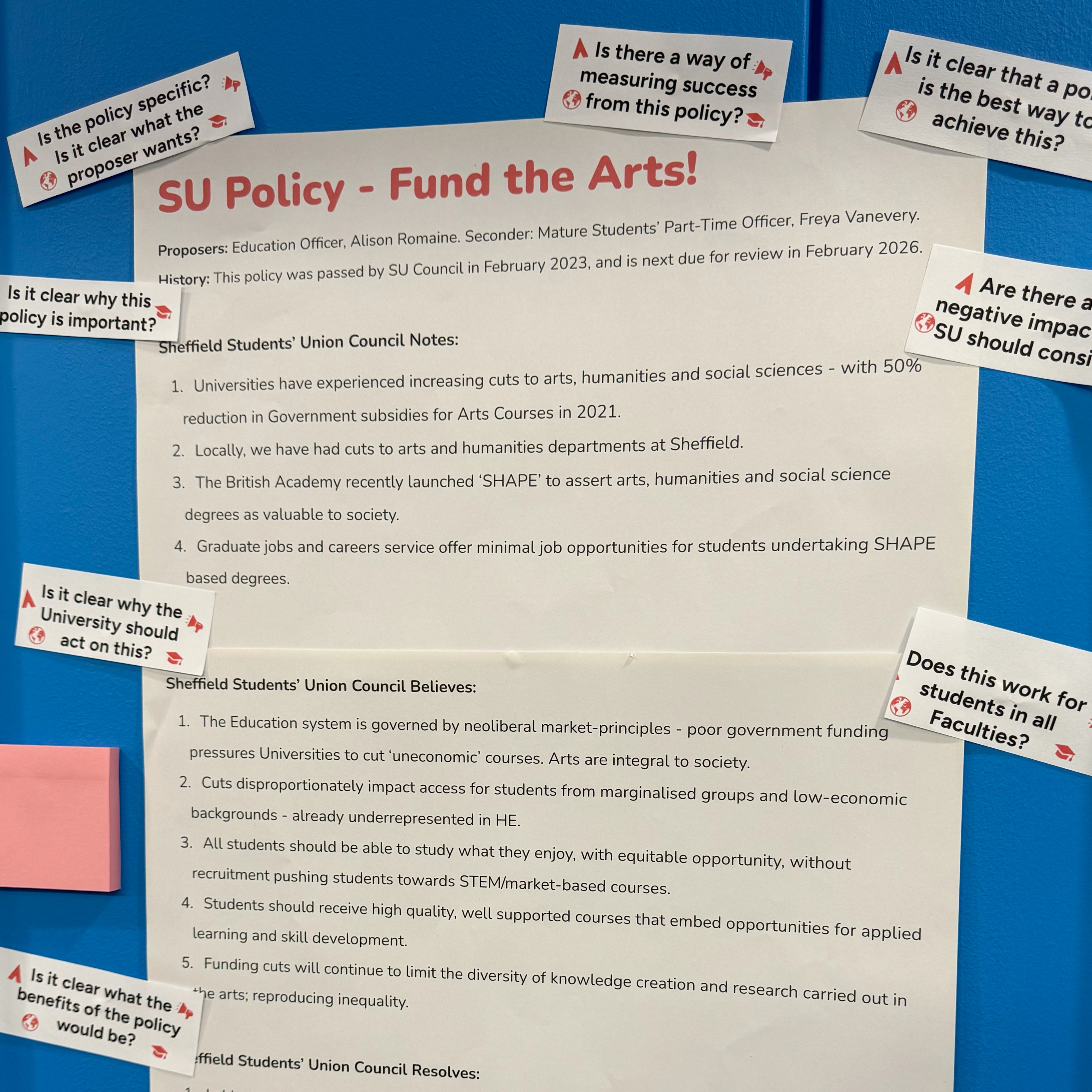 Academic Reps - Sheffield Students' Union